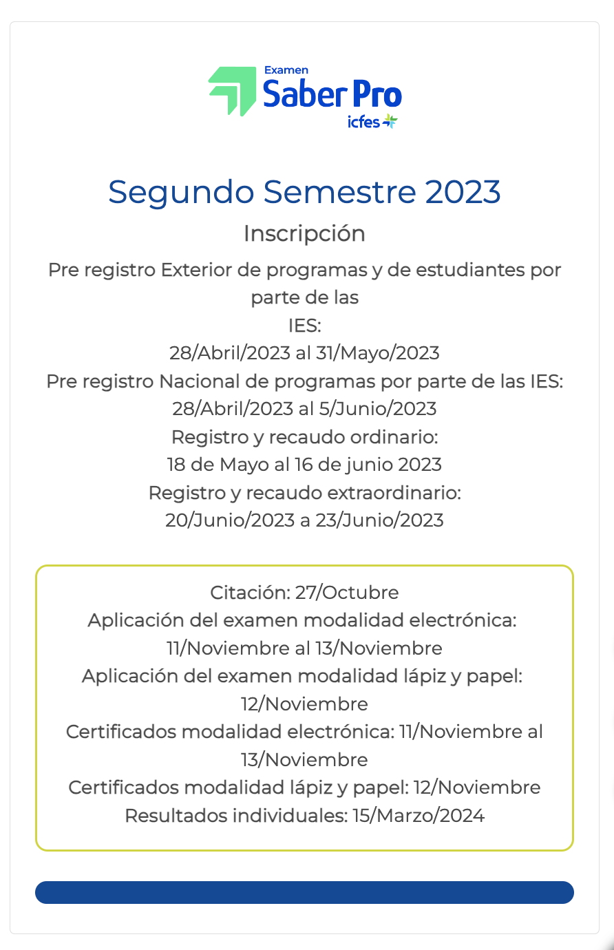 PROCESO SABER PRO | Universidad Ean